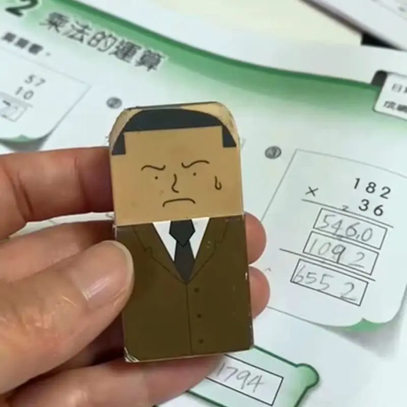 Hilarious Erasers Will Slowly Go Bald As You Use Them baldness Old Man ...
