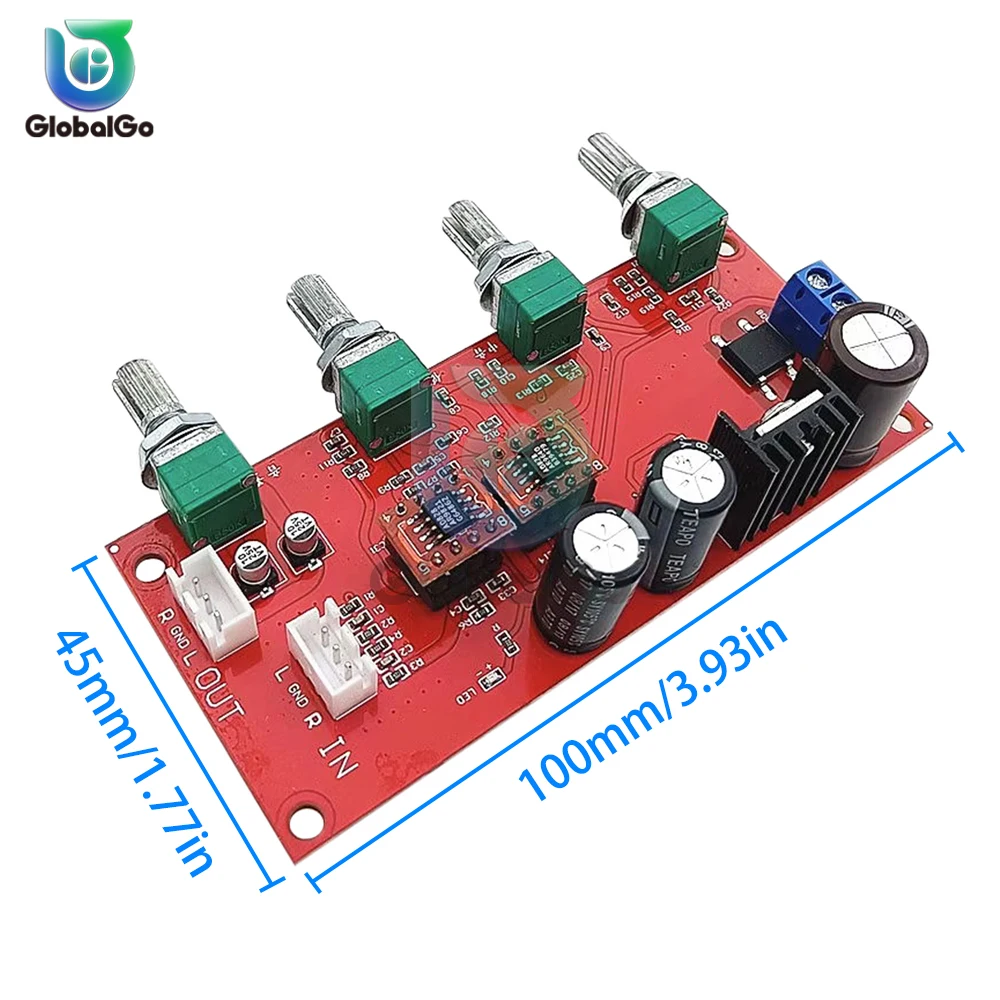 Dual AD828 Preamplifier Board Audio Preamp Equalizer Volume, 50% OFF