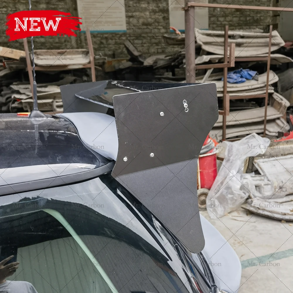 FOR MINI COOPER/S R53 M7 STYLE CARBON FIBER GLASS ROOF SPOILER TRIM ...