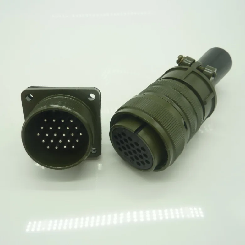 Connector-MS3106A24-28S-plug-matched-with-MS3102A24-28P-square-socket ...