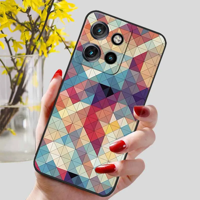 Cute Painted Soft TPU Silicone Back Cover for Moto G75 5G (R01.CH.48)