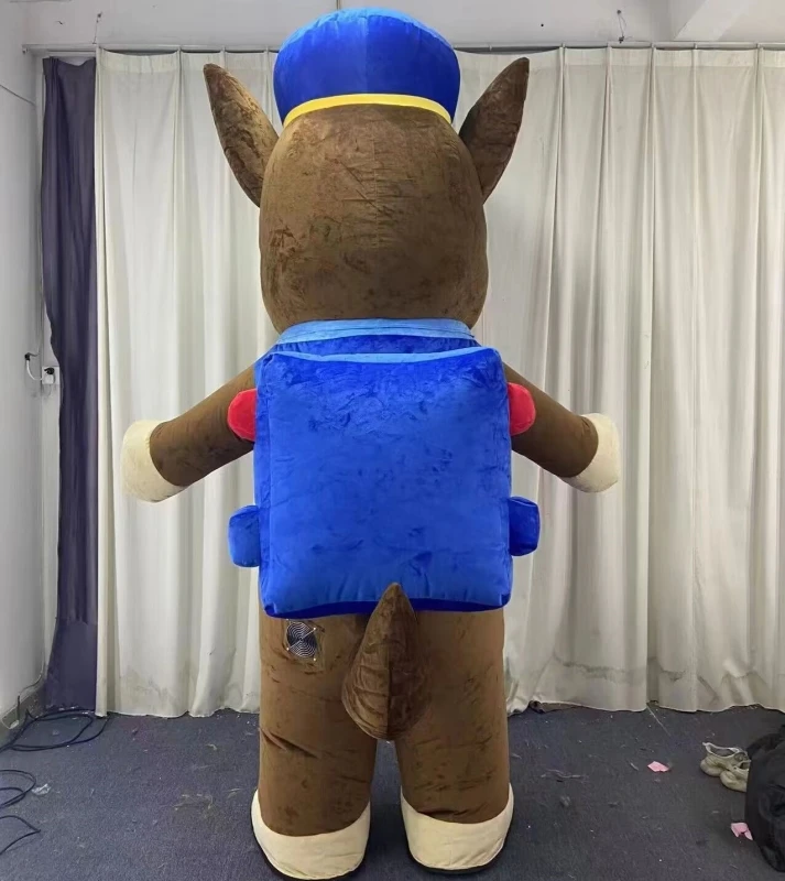 2025-PAW-Blue-Dog-Inflatable-Costume-Cartoon-Doll-Blue-White-Dog ...