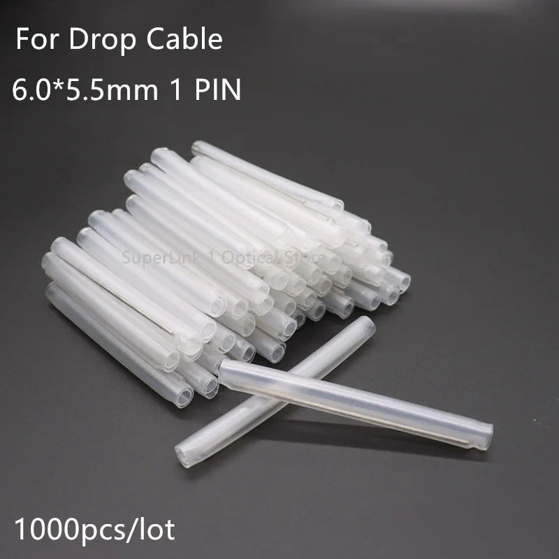 500-1000pcs-Fiber-optic-tube-6-0-5-5mm-1-PIN-Fiber-Cable-Protection ...