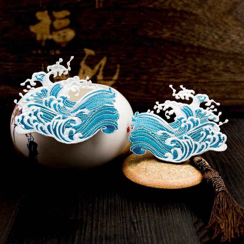 High-Quality-Blue-Sea-Spray-Embroidery-Repair-Patches-Bag-Jacket-Jeans ...