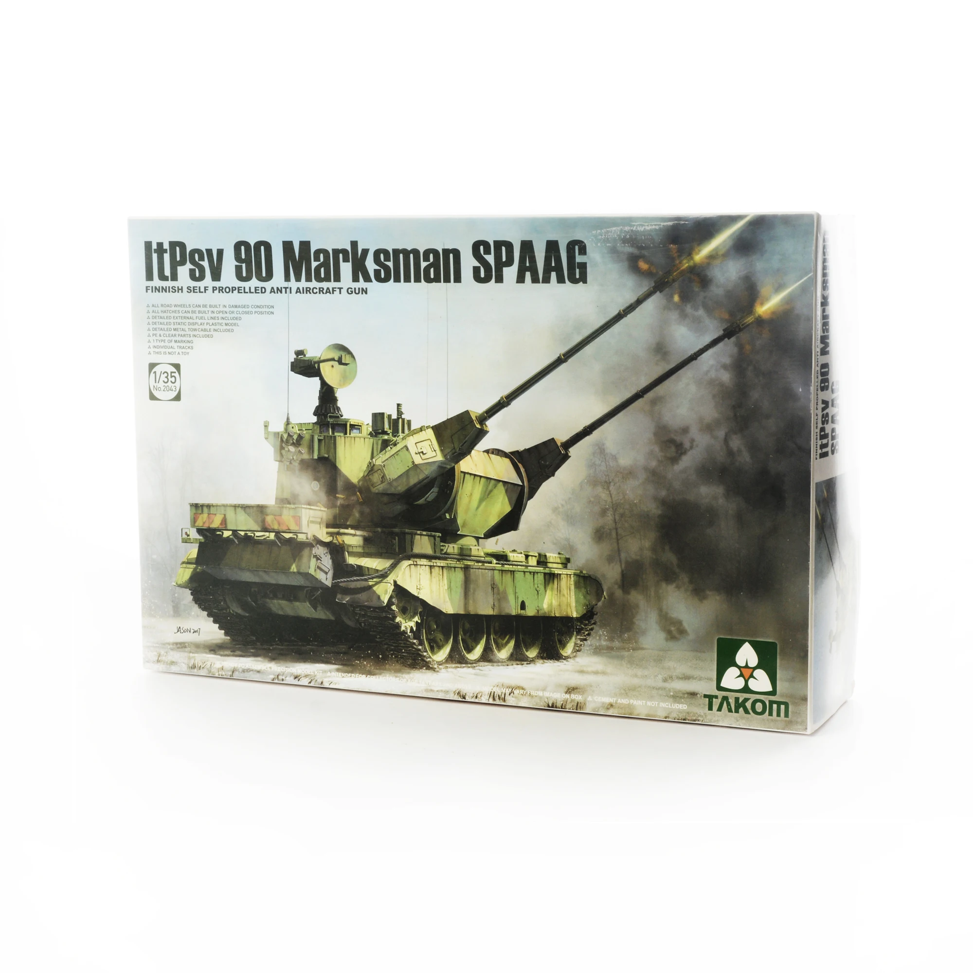 Takom Tak2043 1/35 Finnish Sp Anti Aircraft Gun Itpsv 90 Marksman Spaag ...