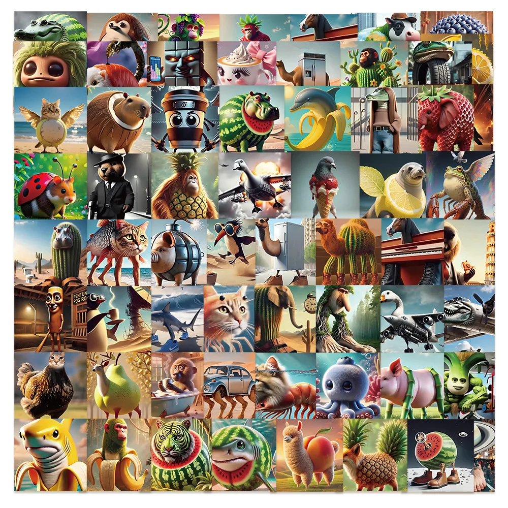 1080Pcs Tung Tung Tung Sahur Stickers Italian Brainrot Funny Meme ...