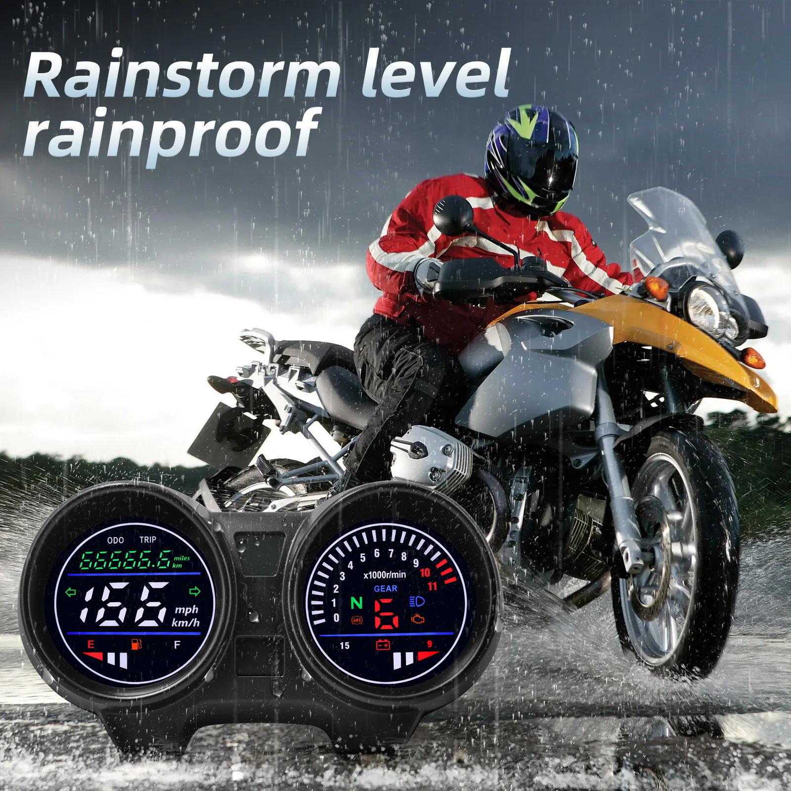 Motorcycle-LED-RPM-Meter-Speedometer-Digital-Dashboard-Electronics ...