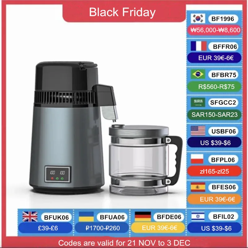 750W-4L-Water-Distiller-Household-Distilled-Pure-Water-Machine ...