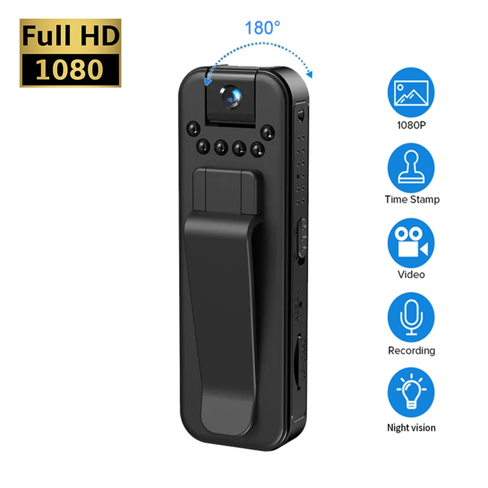 HD 1080P Mini Camera Portable Small Digital Video Recorder Police Body ...