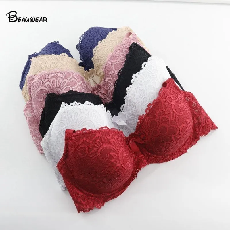 Beauwear Sujetador de encaje suave de ocio para mujer, lencería Sexy de ...