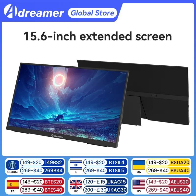 Adreamer-15-6-Desk-Display-Monitor-WLED-IPS-Screen-1920x1080-FHD-60Hz ...