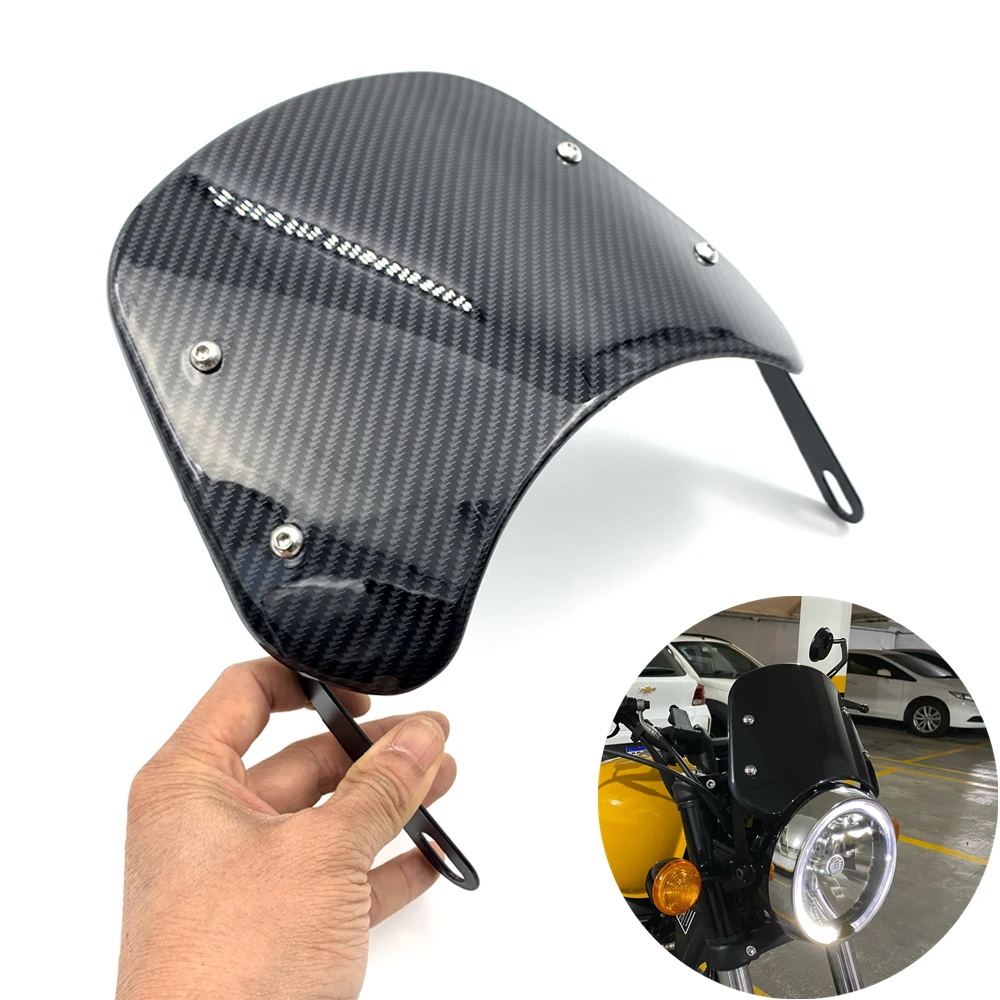 Carbon Motorcycle Windscreen Windshield Wind Deflector Windshield ...