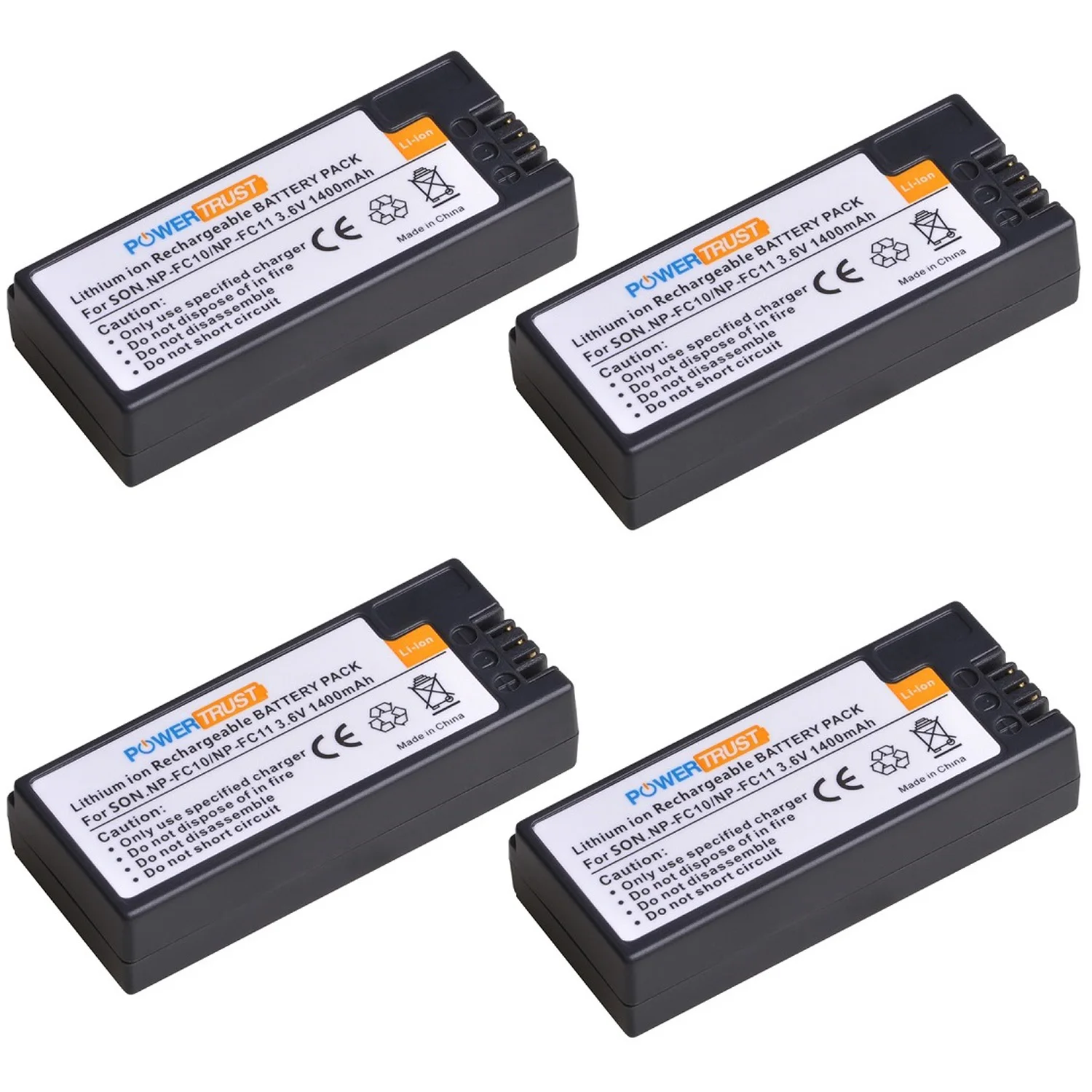 1400mah Np-fc11 Np-fc10 Fc11 Fc10 Battery For Sony Cyber-shot Dsc-p10 ...