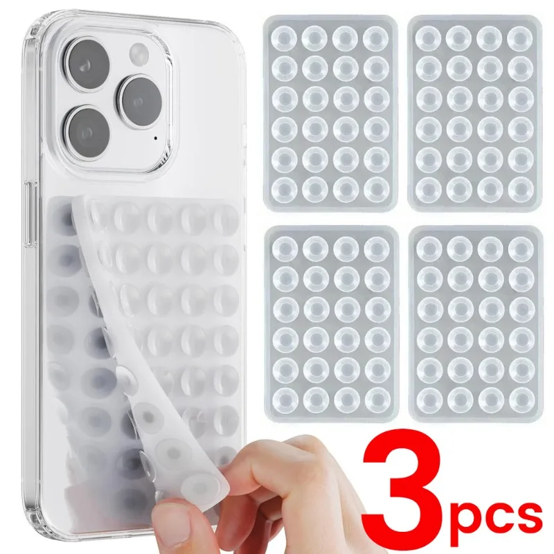 3-1Pcs-Silicone-Suction-Phone-Case-Mount-Protable-Adhesive-Anti-Slip ...