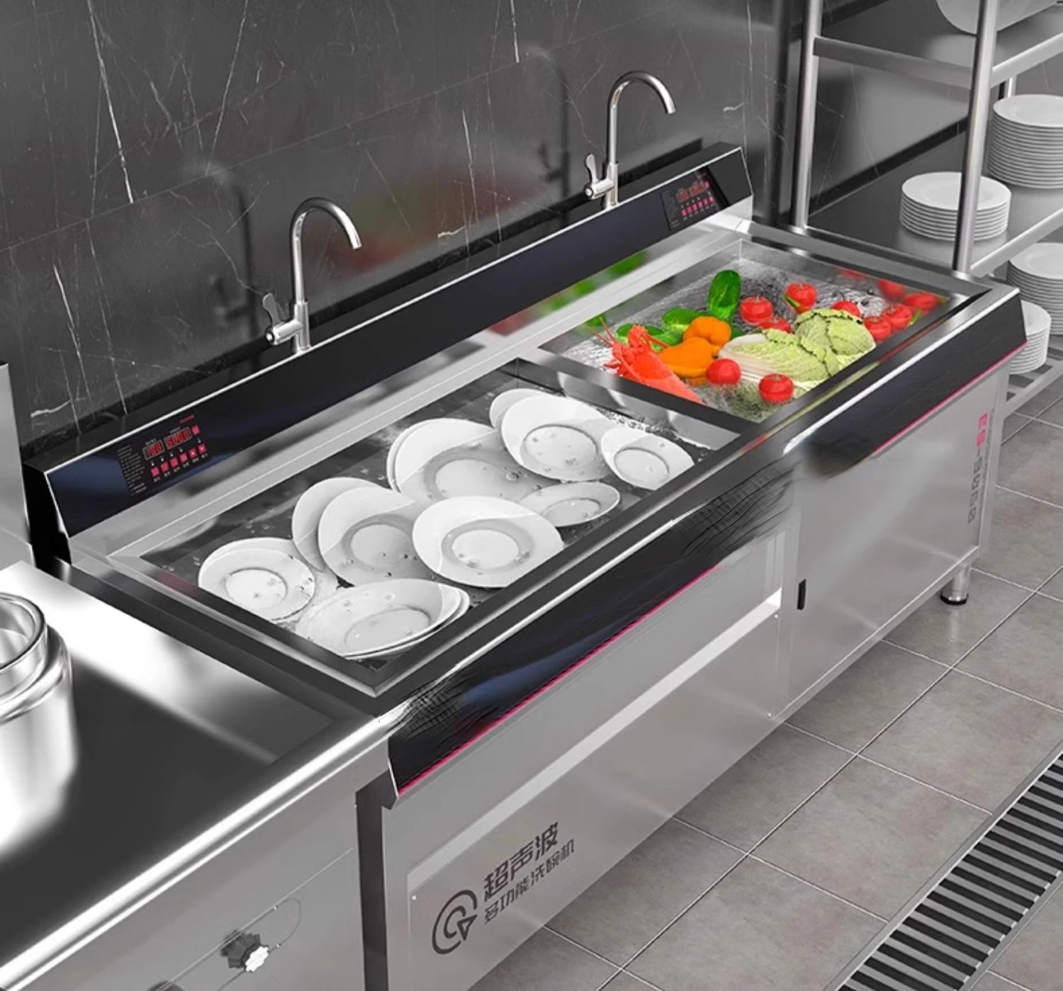 Ultrasonic-dishwasher-for-commercial-large-restaurants-fully-automatic ...