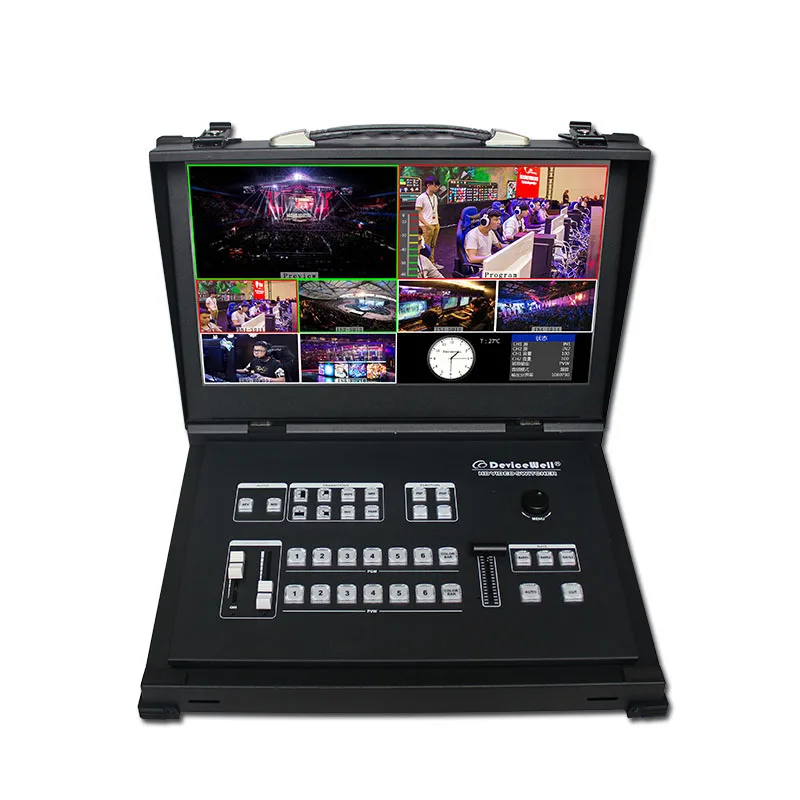DeviceWell-매직 오디오 및 비디오 스위처, HDS9106, HD 스위칭 스테이션, 라이브 스트리밍 - 티몬
