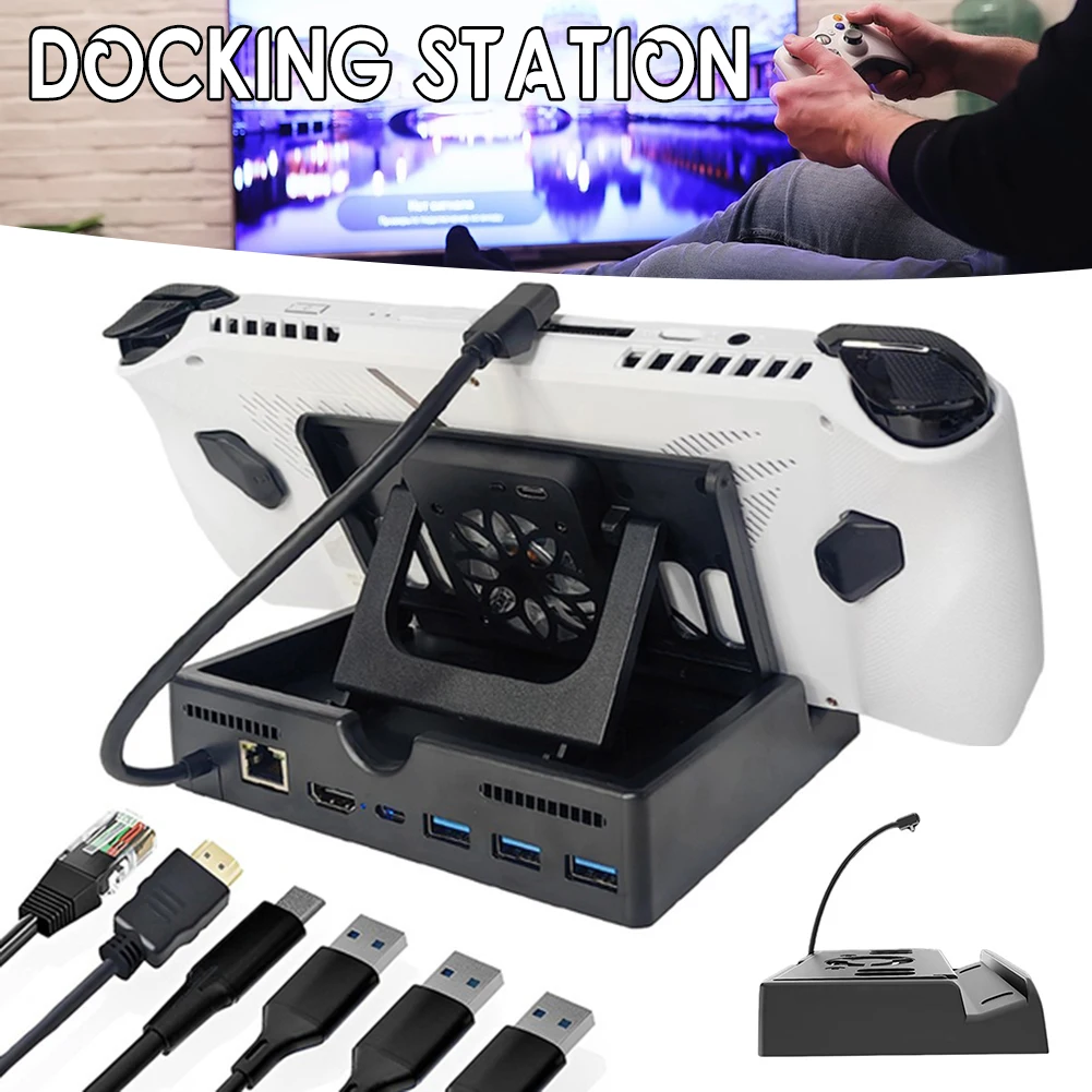 4K-HD-USB-Type-C-HUB-Docking-Station-Game-Console-Stand-Charging-Base ...