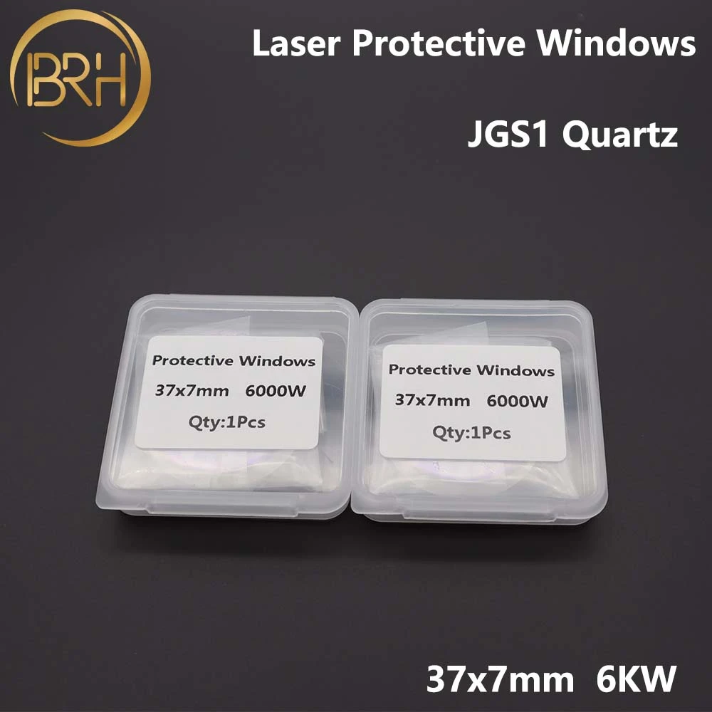 10pcs/lot Protective Windows Size: 37*7mm Quartz Fused Silica Precitec/Raytools Fiber Laser ...
