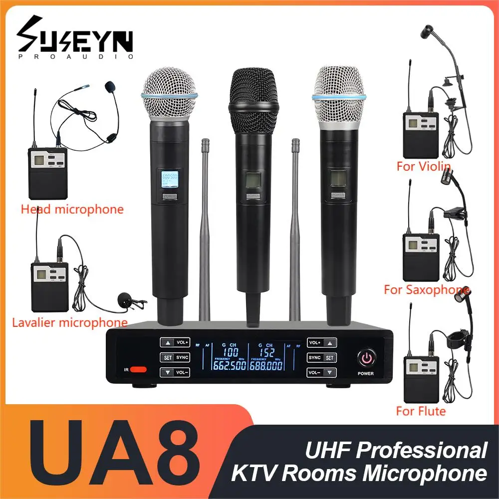 UA8-UHF-professional-wireless-microphone-Single-receiver-Double ...
