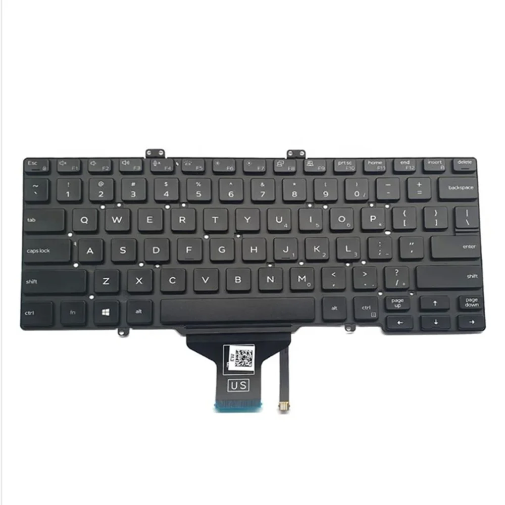 Teclado retroiluminado Original de EE. UU. Para portátil Dell Latitude ...
