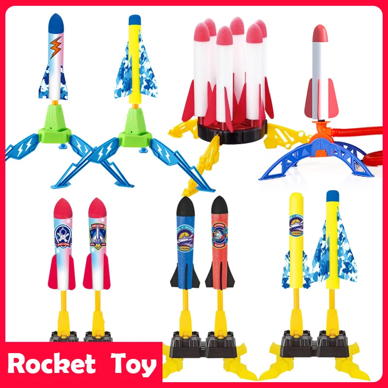Air-Power-Step-Pump-Jump-Stomp-Rocket-Outdoor-Garden-Sport-Board-Games ...