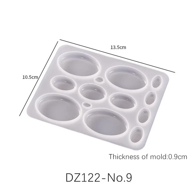 SNASAN Silicone Mold For Earrings Pendants Geometric Patterns DIY Epoxy ...
