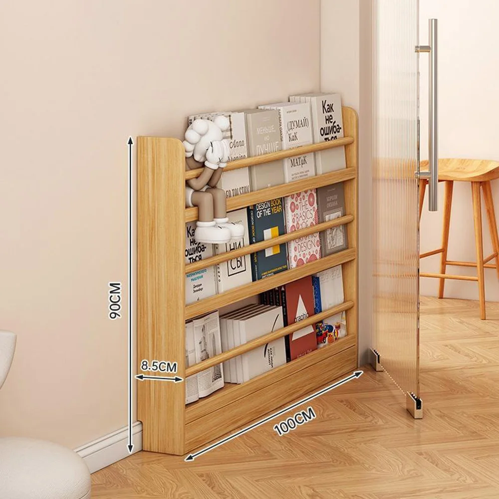 Lychee-Life-90X100Cm-Simple-Solid-Wood-Bookshelf-Desk-Storage-Shelving ...