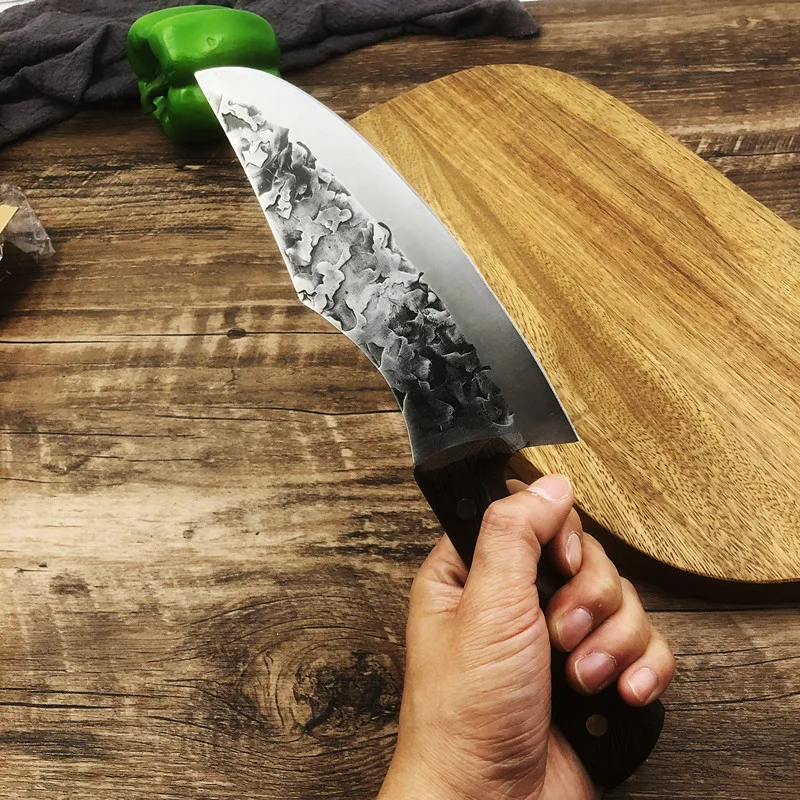 Butcher Knife Boning Knife Forged Kitchen Stainless Steel Meat Chopping ...