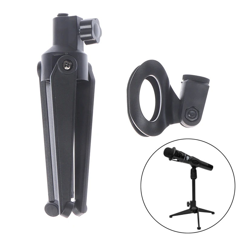 Microphone-Stand-Desktop-Tripod-Mini-Portable-Table-Stand-Adjustable ...
