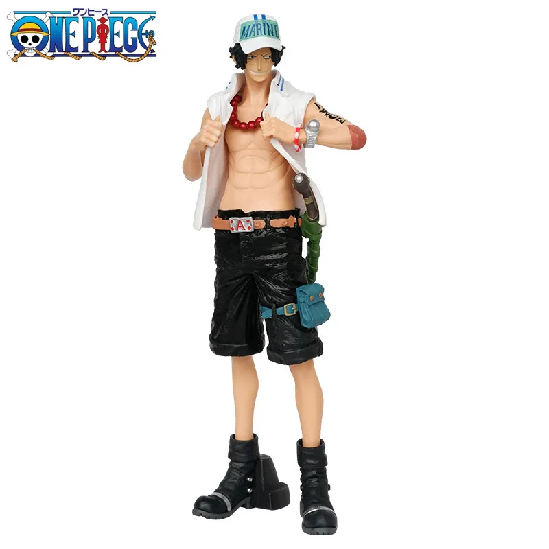 26cm-Anime-One-Piece-Marine-Ace-Figure-Car-Desktop-Decor-GK-Manga ...