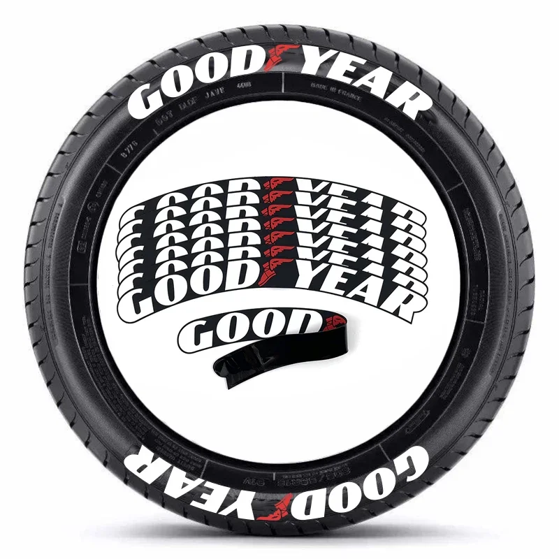 Tire-Letter-Stickers-Rubber-3D-Car-Motorcycle-Wheel-Stickers-Custom-Car ...