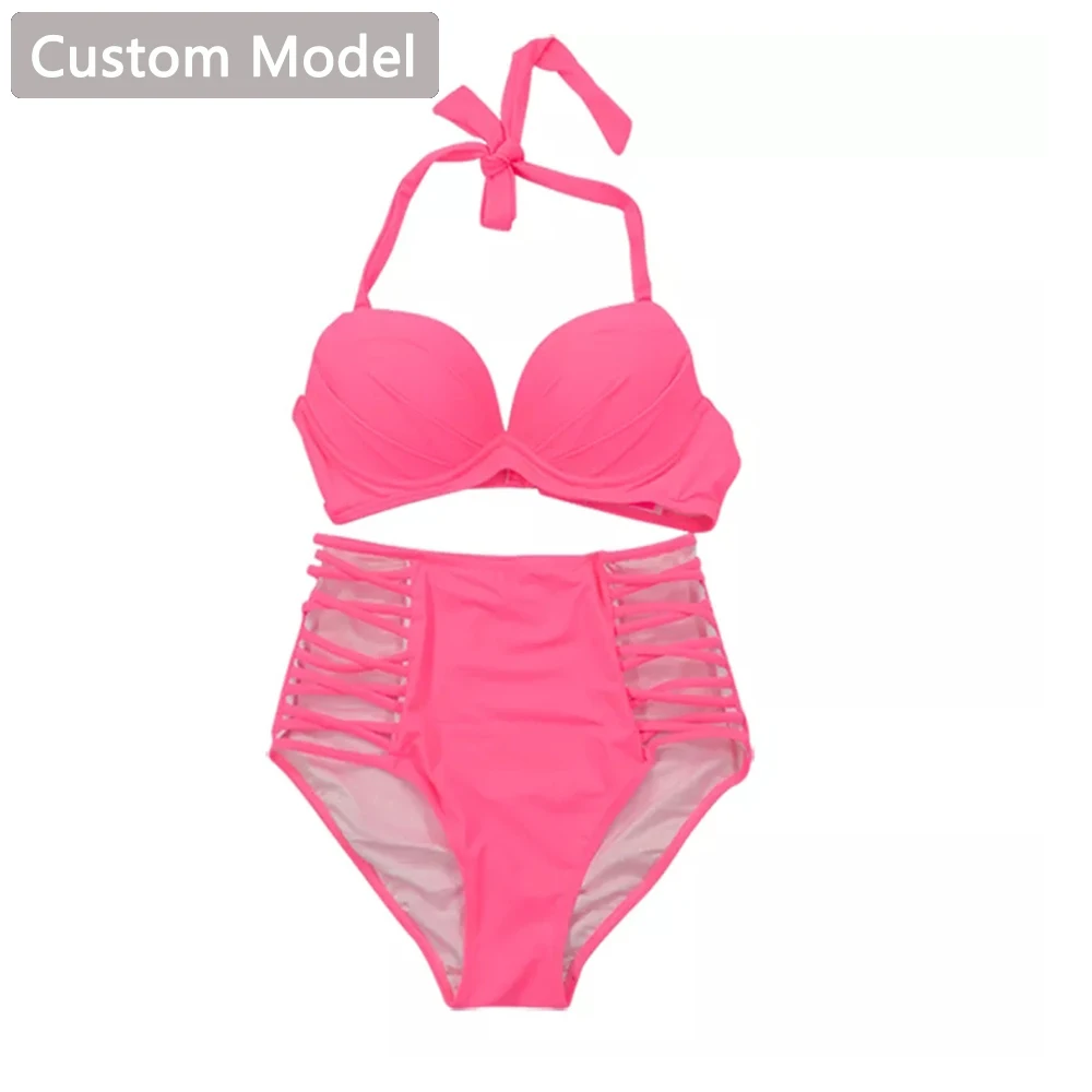 S227 women's Bra and Briefs Swimsuit Sexy Letters Bra Swimsuit Bikini ...