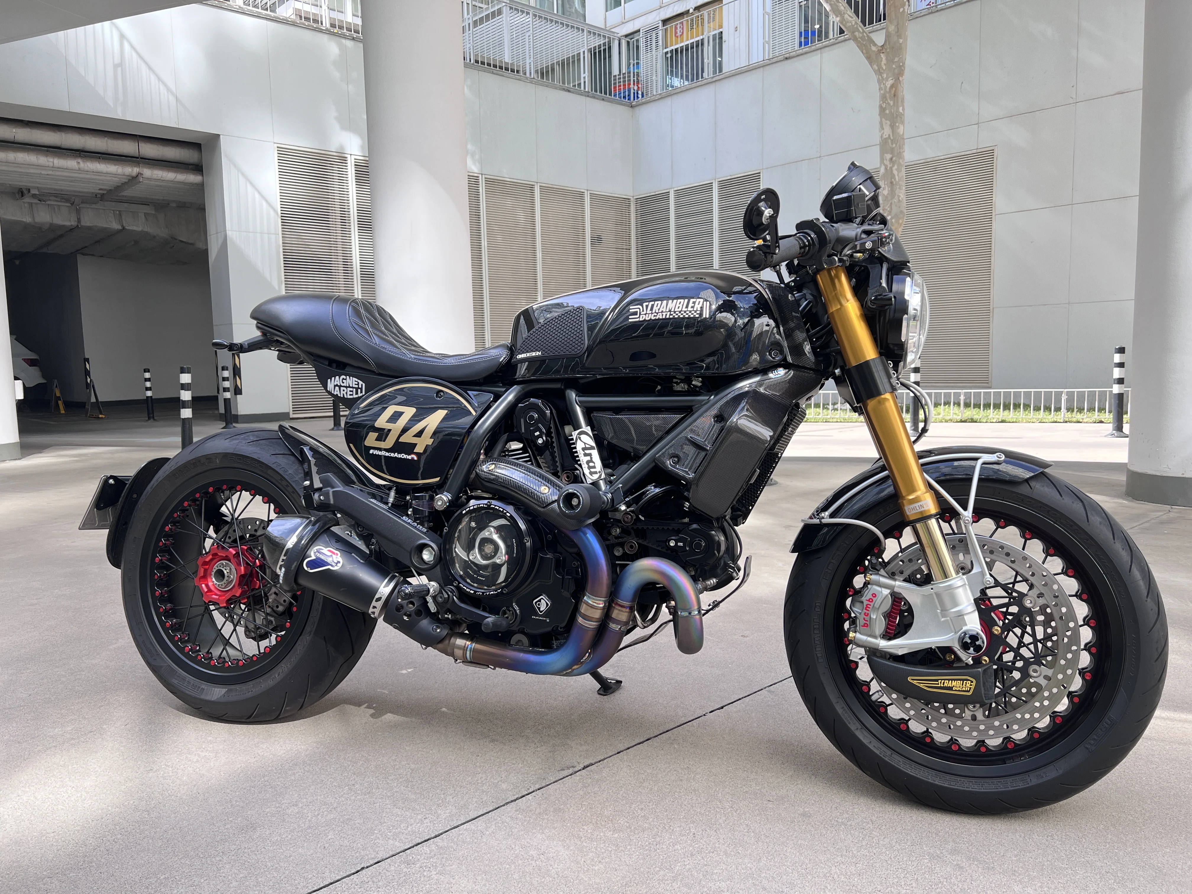 Fiberglass-Tank-Extender-Tank-Shroud-Cover-Fit-For-DUCATI-SCRAMBLER-800 ...