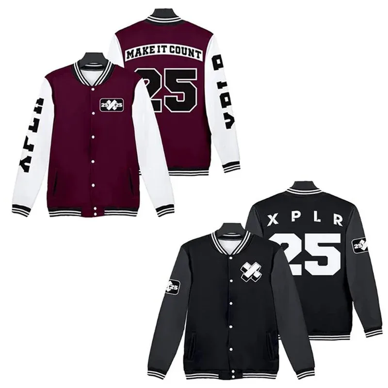 Xplr Sam and Colby merch baseball jacket men bomber jacket outwear ...