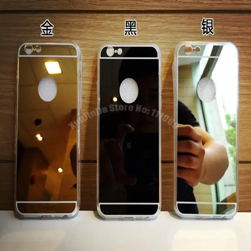 Зеркальные гальванические мягкие прозрачные чехлы из ТПУ для iphone 6 / 6S 4,7 дюймов/6 Plus 5,5 ...
