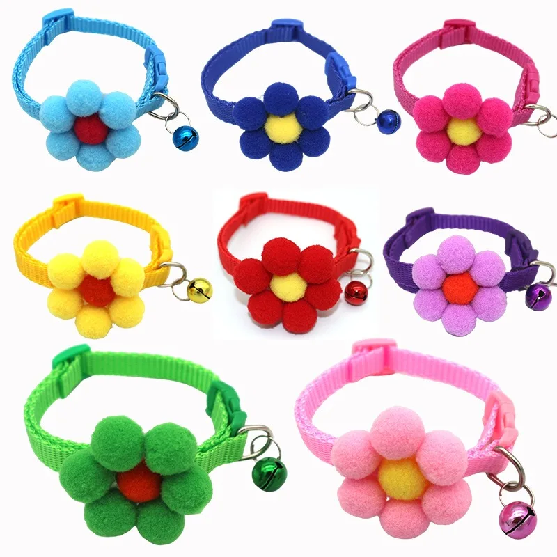 1PC Cute Cat Collar Small Puppy Collars Bow Kitten Cat Collar Bowknot ...