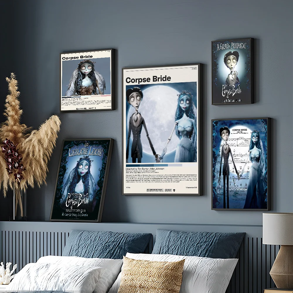 C-Corpse-Bride-Cartoon-Classic-Anime-Poster-Waterproof-Paper-Sticker ...