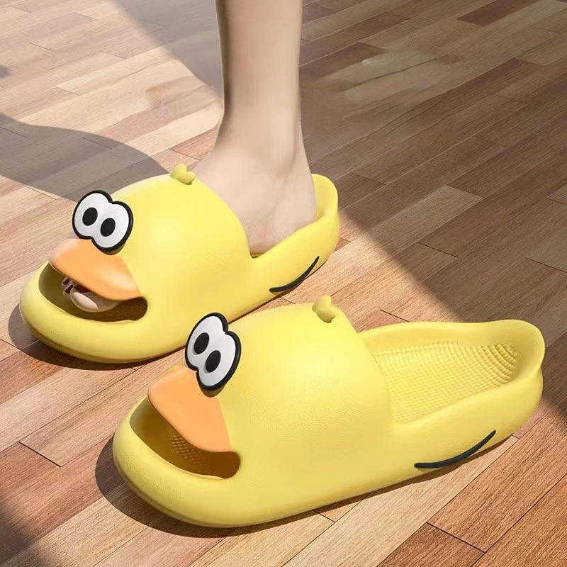 Women-Summer-Flip-Flop-Cute-Cartoon-Duck-Slippers-Couples-Indoor ...