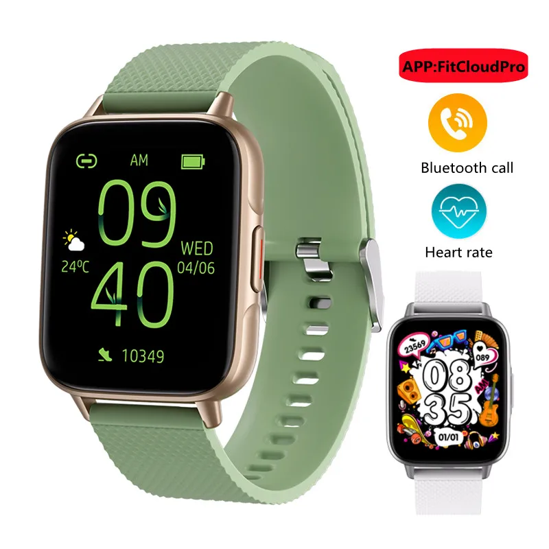 Women Dark Green Smart Watch New Bluetooth Call Sports Fitness Tracker ...