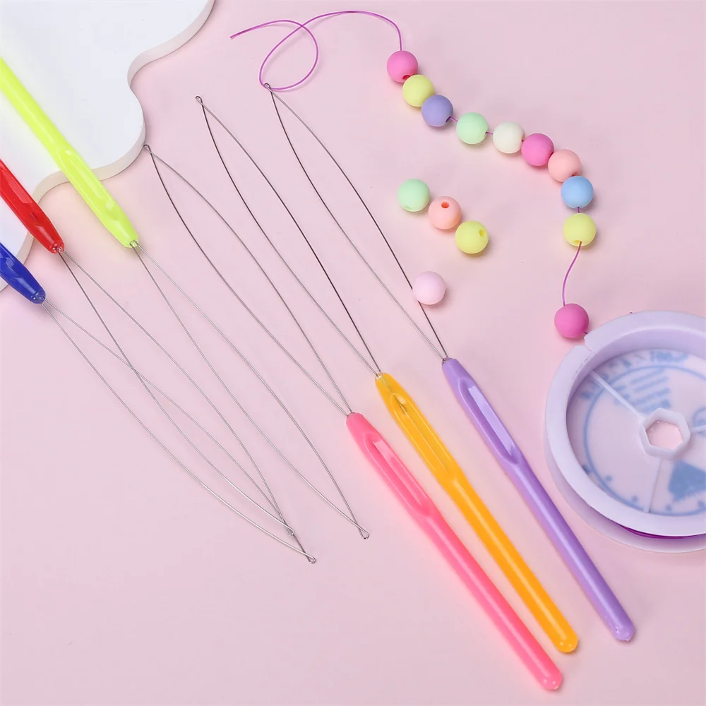 iYOE-New-Tufting-Gun-Needle-Plastic-Handle-Hole-Bead-Threading-Device ...