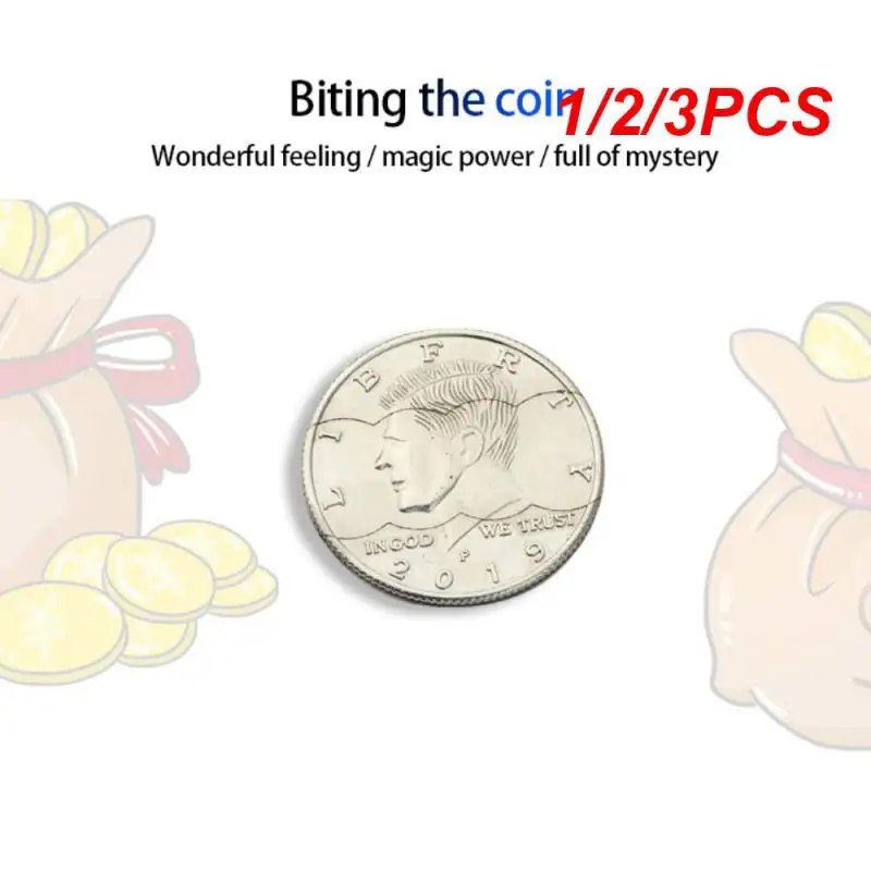 Moneda-para-morder-y-morder-accesorio-para-trucos-de-magia-callejera-de ...