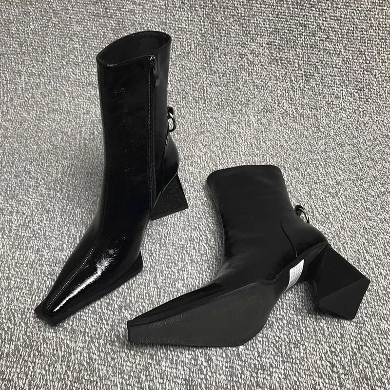 Botas-Chelsea-de-tac-n-alto-para-Mujer-botines-gruesos-de-dise-ador-g ...