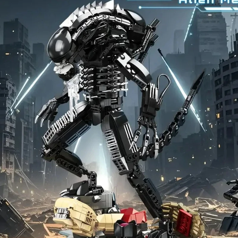creative expert Battle robot Alien moc Building Block Xenomorph model ...