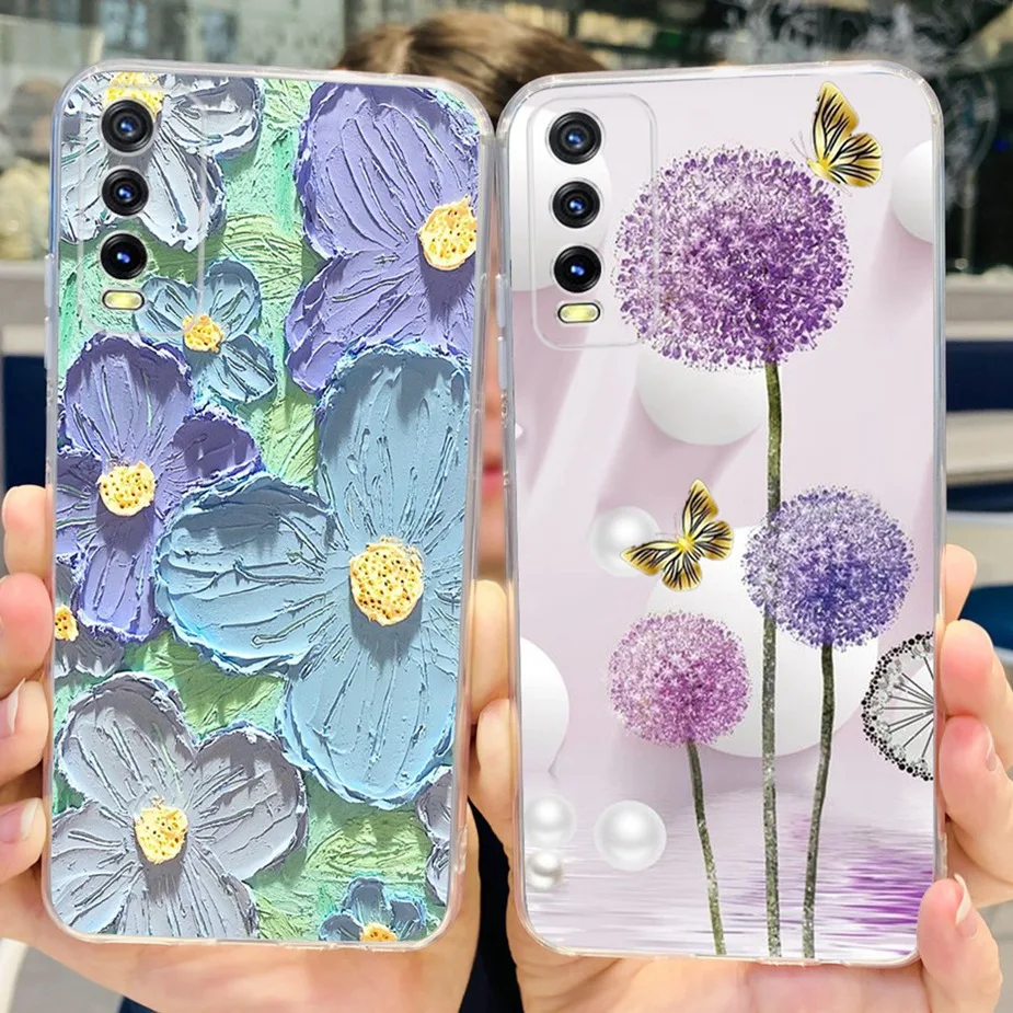 For-Vivo-Y20-Y20i-Y20s-Y20a-Y20t-Y20g-Case-Luxury-Painted-Cover-Clear ...