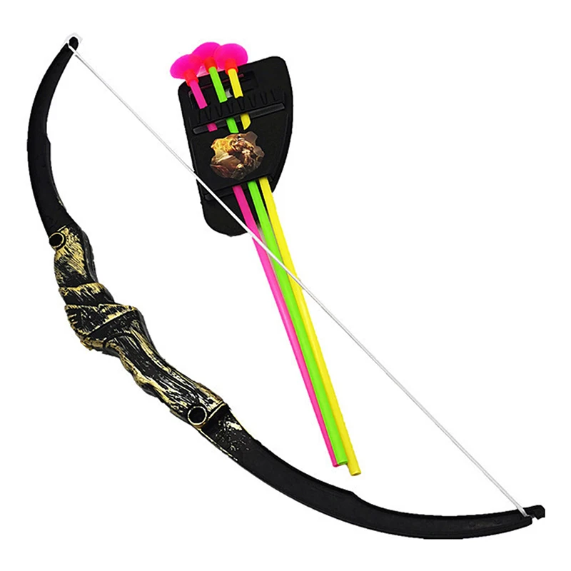 34cm-Funny-Outdoor-Sports-Archery-Toy-Bow-With-4Pcs-Soft-Arrows-Kids ...
