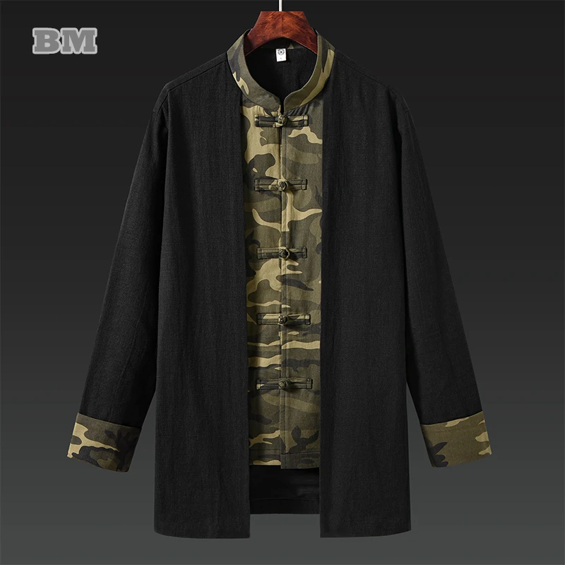 Spring-Autumn-Chinese-Traditional-Dress-Retro-Mid-Length-Cotton-Linen ...