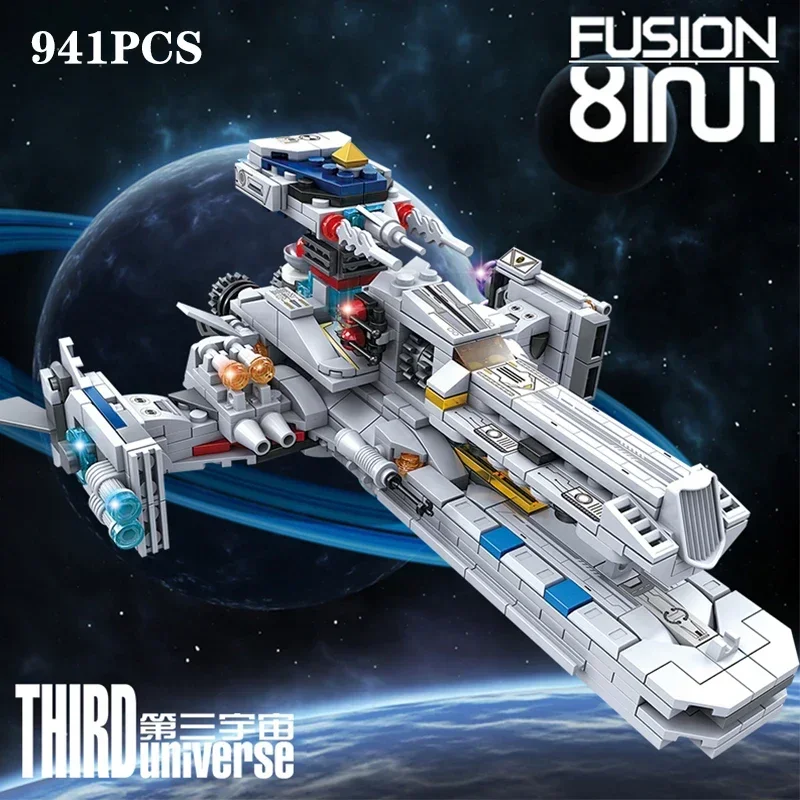 941PCS-Spaceship-Building-Blocks-Super-Space-Time-Spaceship-8-In-1 ...