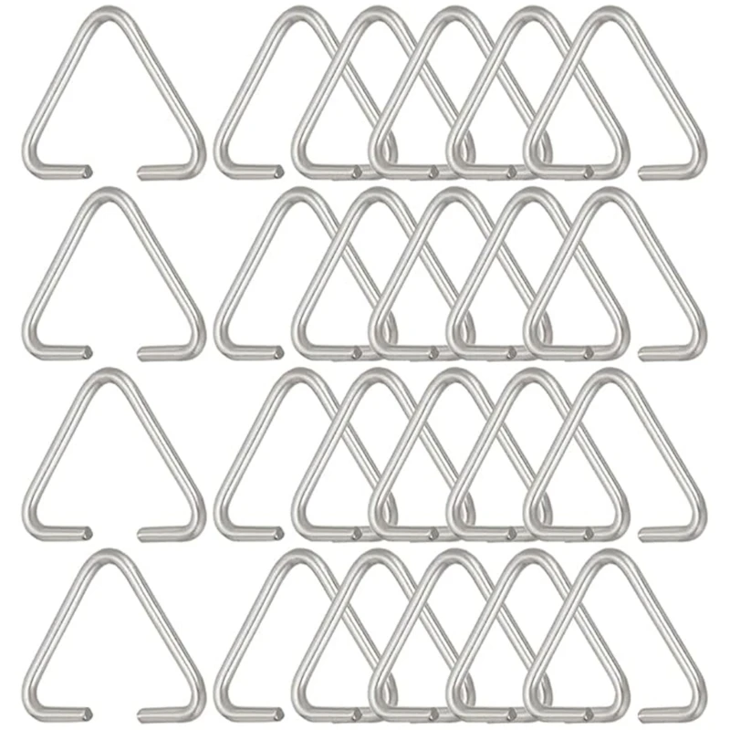 600 Pieces Stainless Steel Triangles Bails Open Rings Connectors for ...