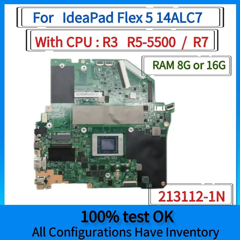 213112-1N-For-Lenovo-IdeaPad-Flex-5-14ALC7-Laptop-Motherboard-With-AMD ...
