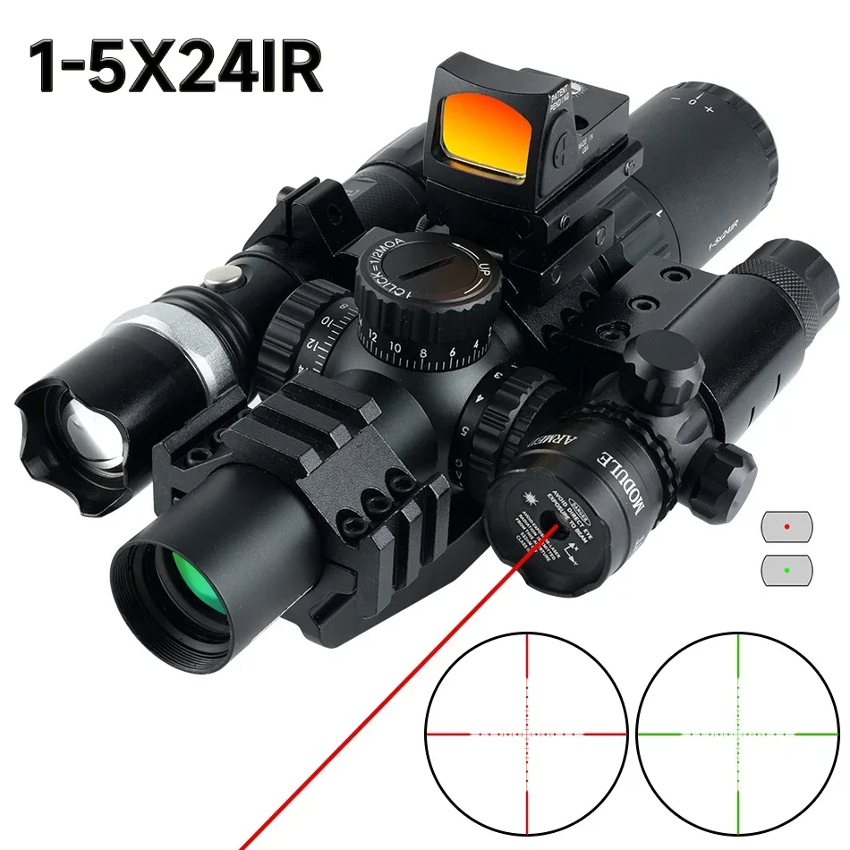 1-5X24IR-Tactical-Riflescope-With-Laser-Red-Dot-Sight-and-Flashlight ...